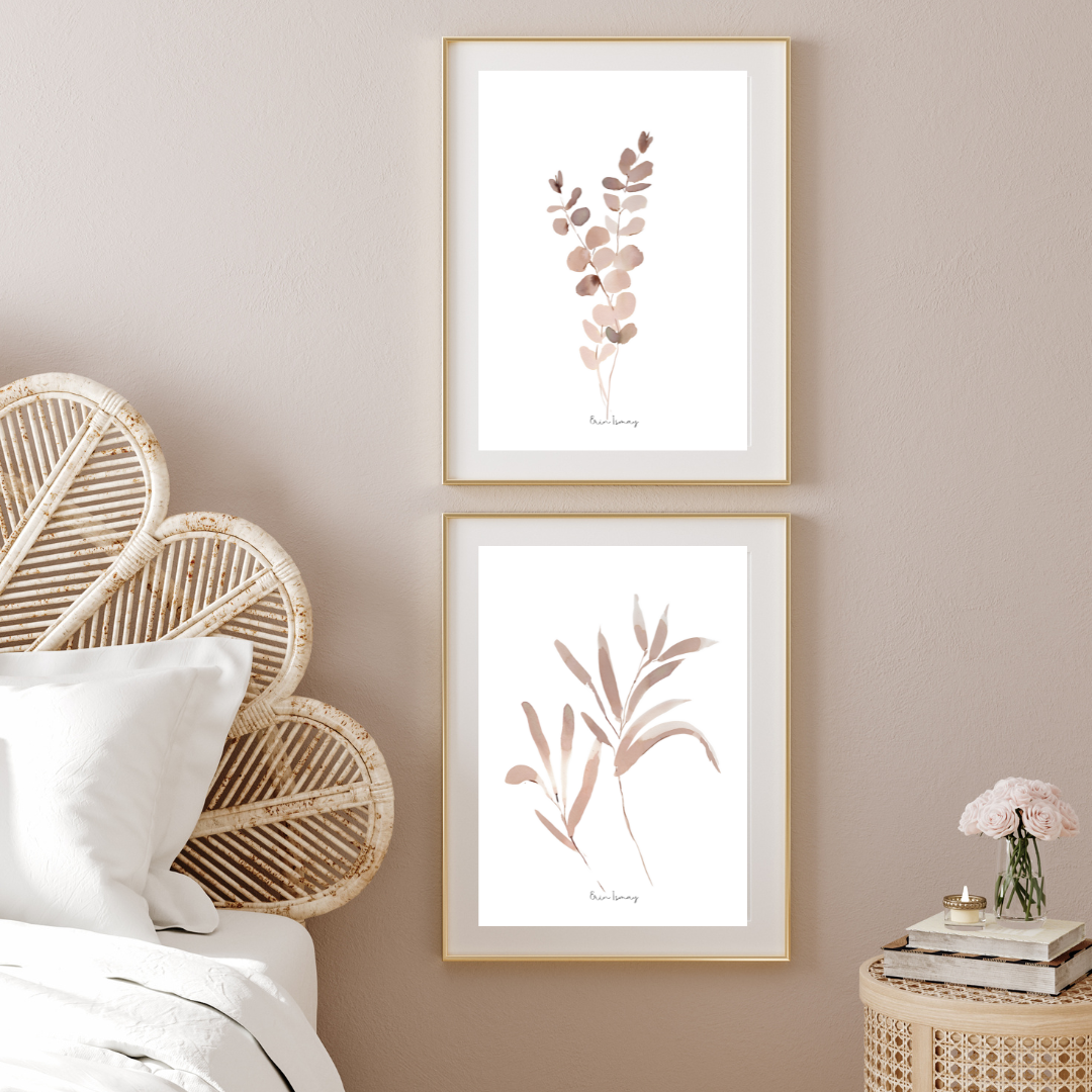 Boho Botanical Watercolour Print Set - 2 Piece – Erin Ismay Art